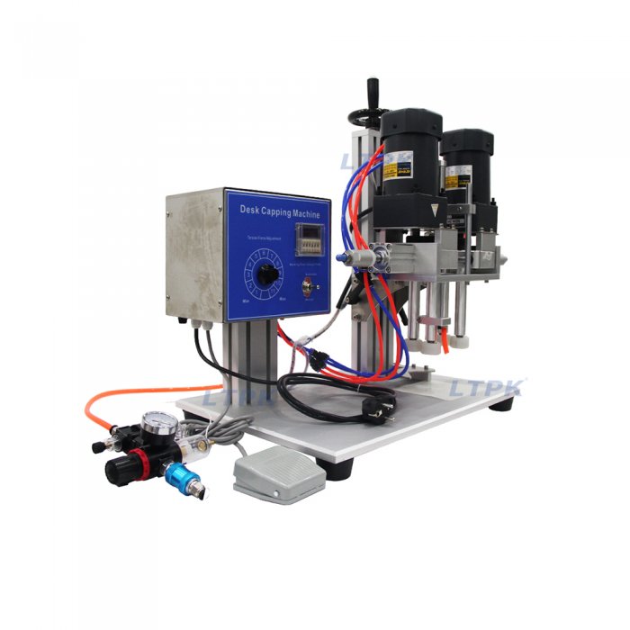 Semi auto pneumatic twist off screw capping machine|LT-6100|For Plastic ...