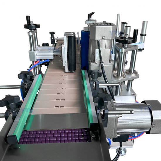 Tabletop round bottle labeler with feeding & collecting tray|LT-150T ...