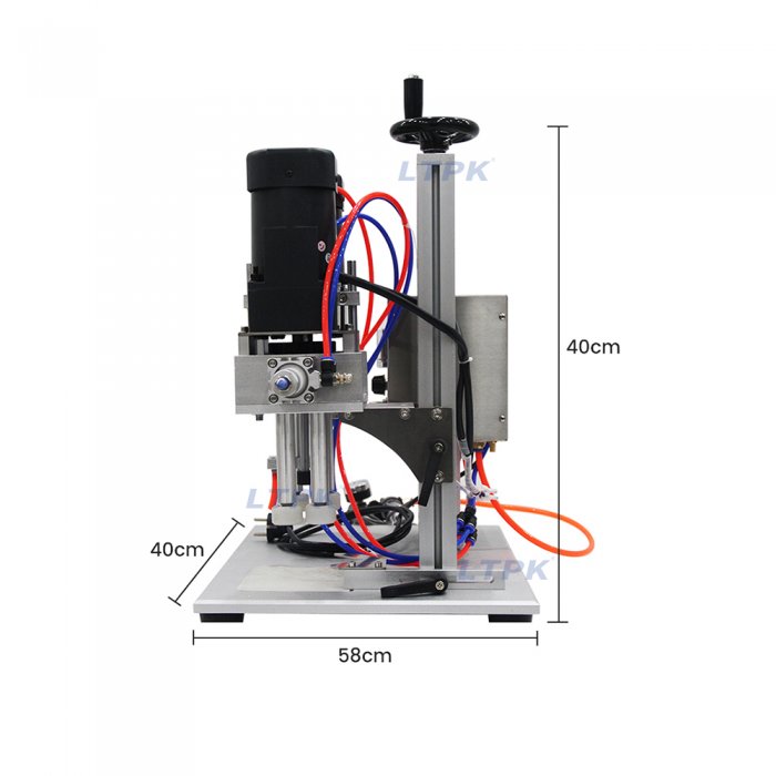Semi auto pneumatic twist off screw capping machine|LT-6100|For Plastic ...